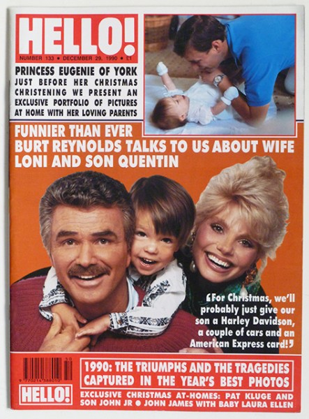 HELLO! Magazine Issue 133 Burt Reynolds, John James, Terence Stamp (Dec ...