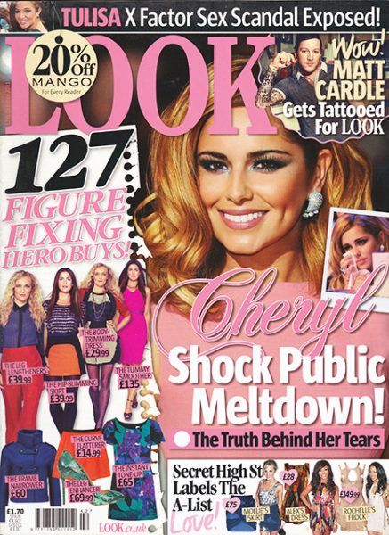 LOOK Magazine Cheryl Cole, Tulisa, Matt Cardle, Amanda Knox (17 Oct ...