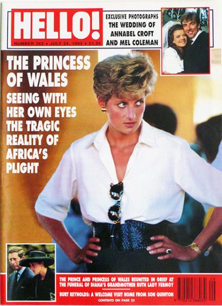 HELLO! Magazine Issue 263 Princess Diana, Ricky Schroder, Corbin ...