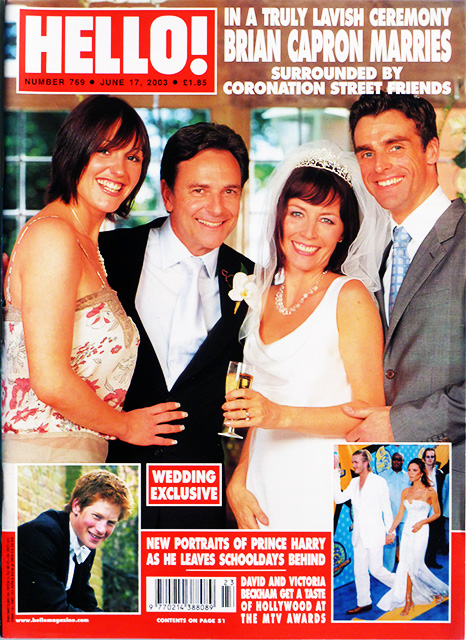 HELLO! Magazine Issue 769 Brian Capron Wedding, Prince Harry, Maria ...