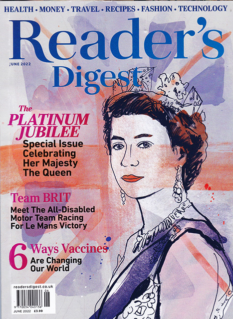 Reader's Digest Magazine (June 2022) Queen Elizabeth Special, Juliette ...