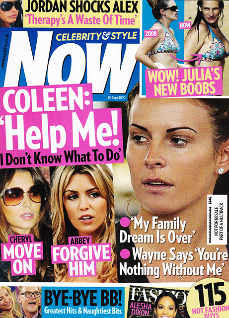 NOW Magazine Coleen, Cheryl, Abbey, Jordan & Alex (20 September 2010 ...