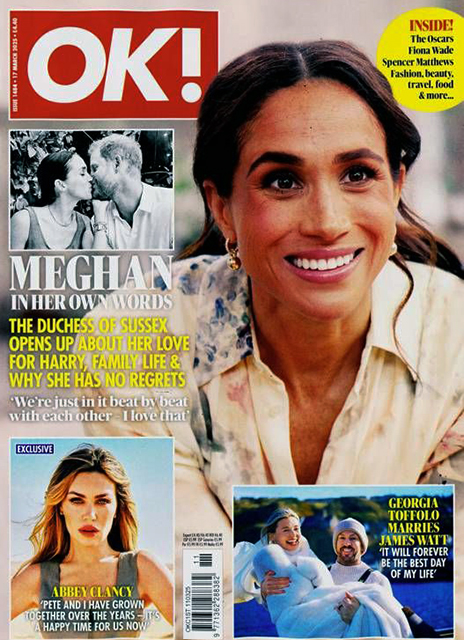 OK! Magazine Issue 1484 Meghan & Harry, Abbey Clancy & Peter Crouch ...
